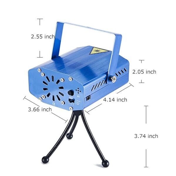 Mini Laser Projector: Sound-Activated Stage Lighting for Epic Parties